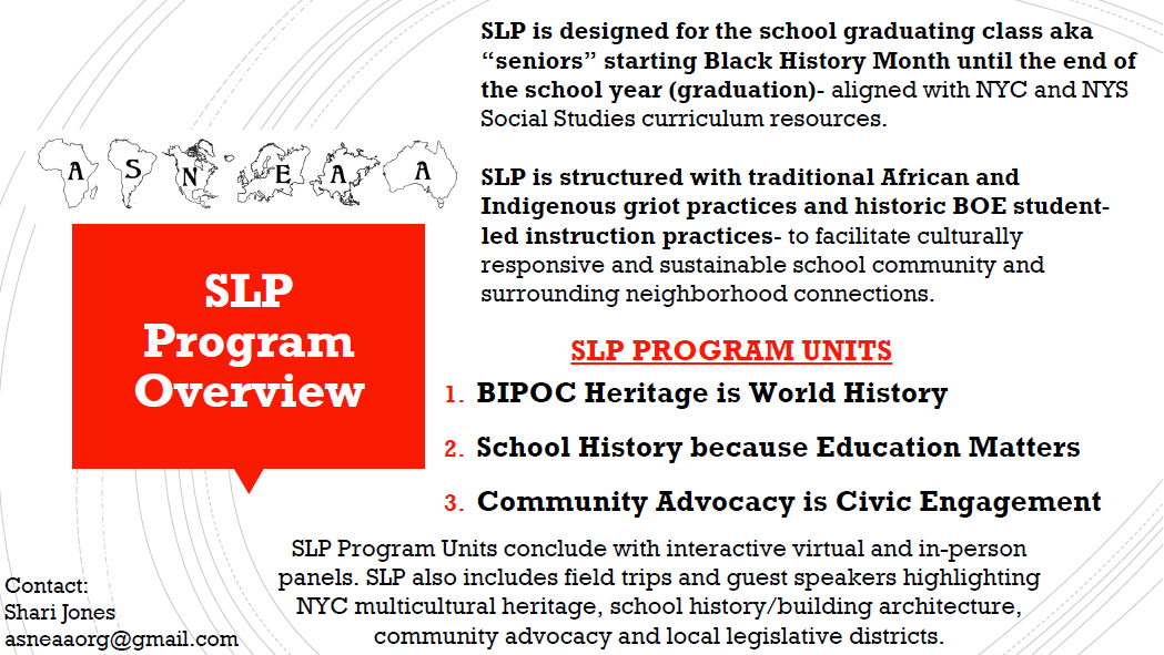 SCHOOL LEGACY PROJECT (SLP) – ASNEAA